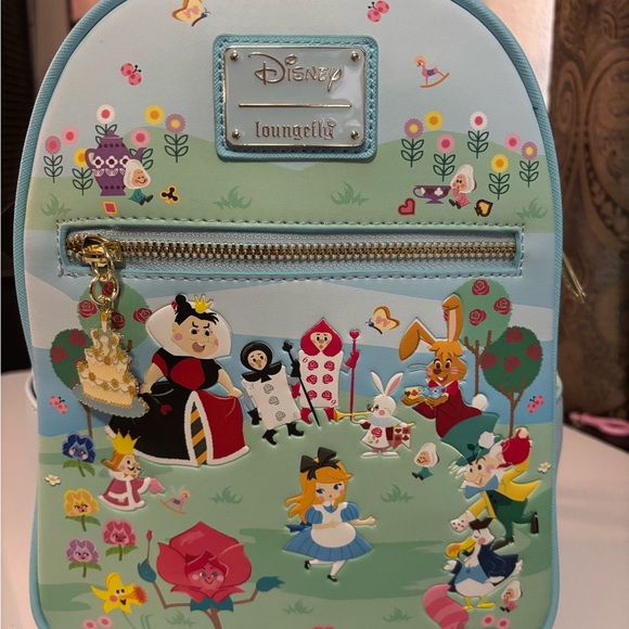 Loungefly | Bags | Loungefly Disney Alice In Wonderland Backpack Blue ...
